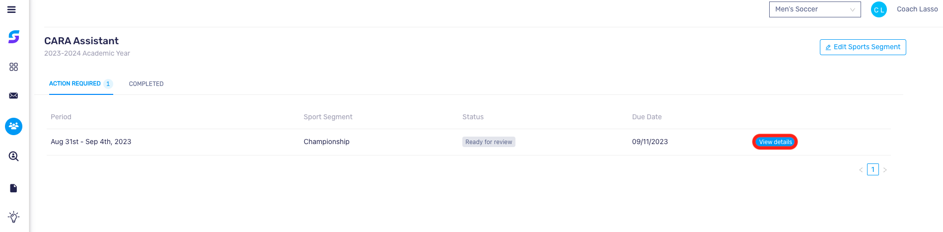 Submit CARA logs – Spry
