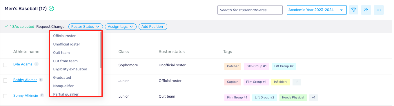 Remove a SA from your roster – Spry