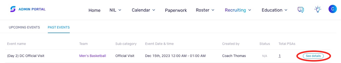 View Recruiting Events – Spry