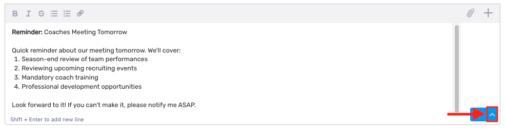 Schedule send messages & mass communication – Spry