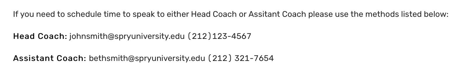 Creating a Form to Send to Recruits – Spry