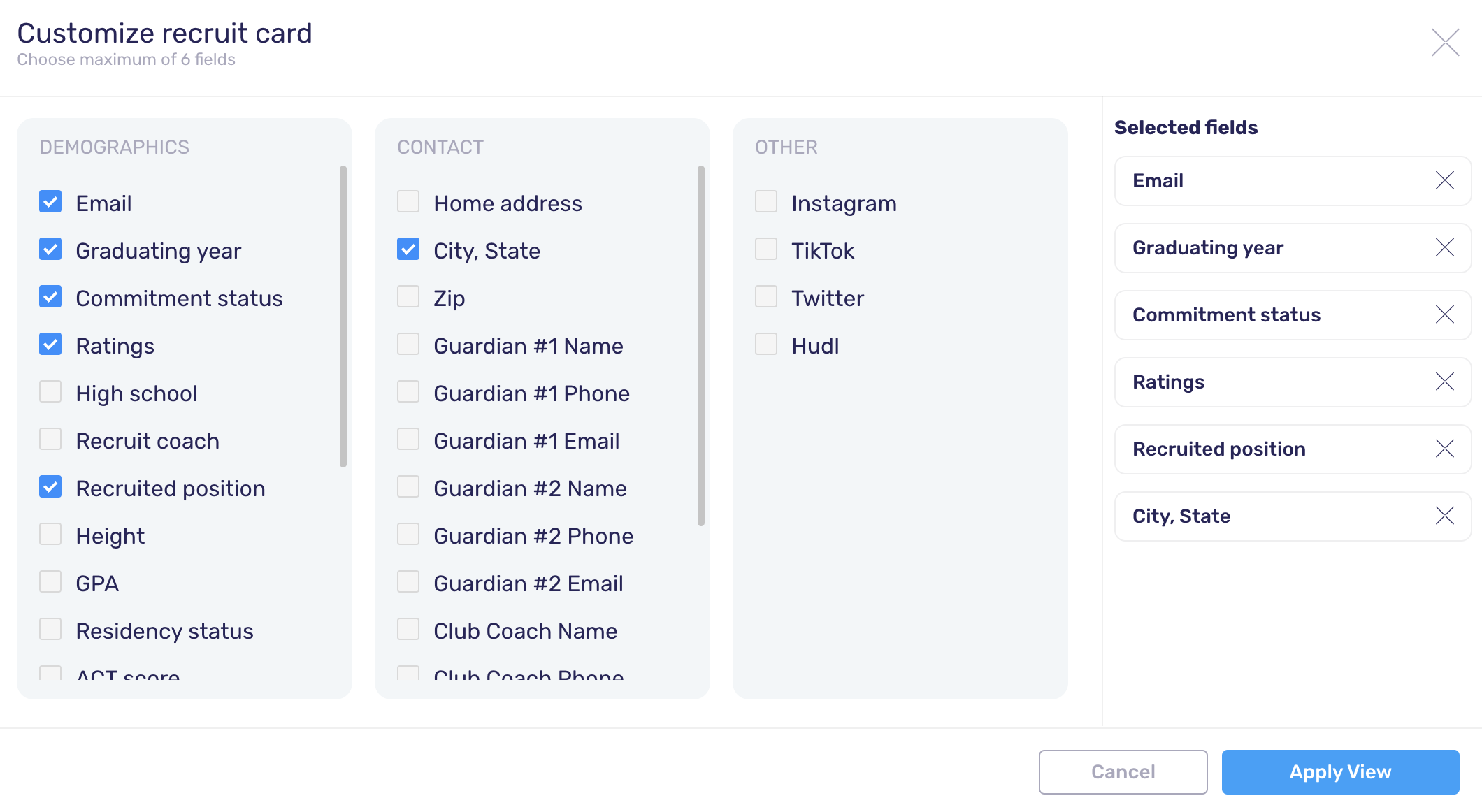Create Recruiting Boards – Spry