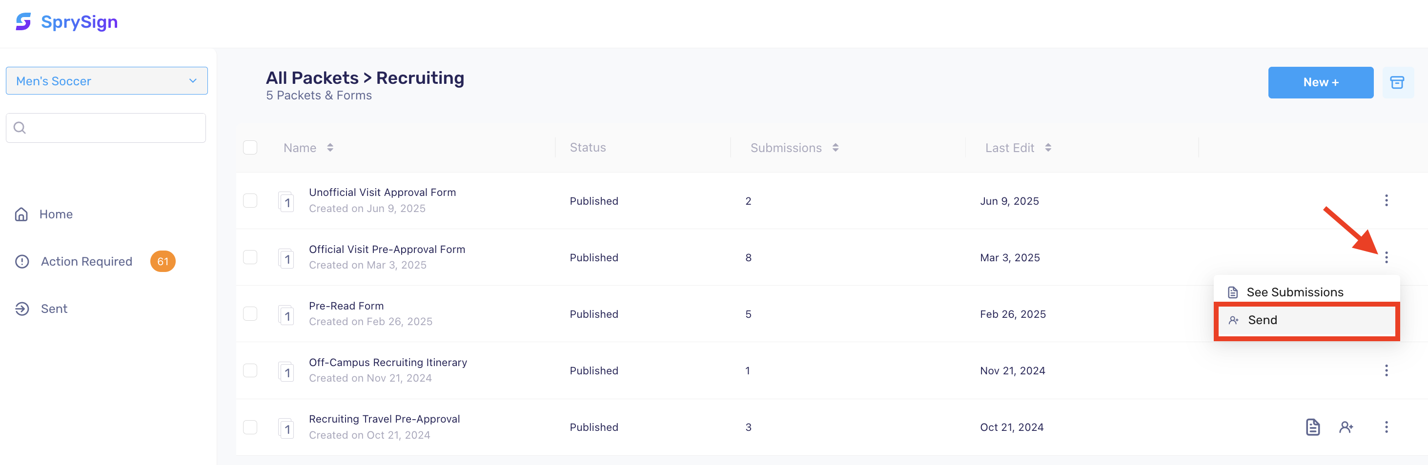 Submit a form to admin – Spry